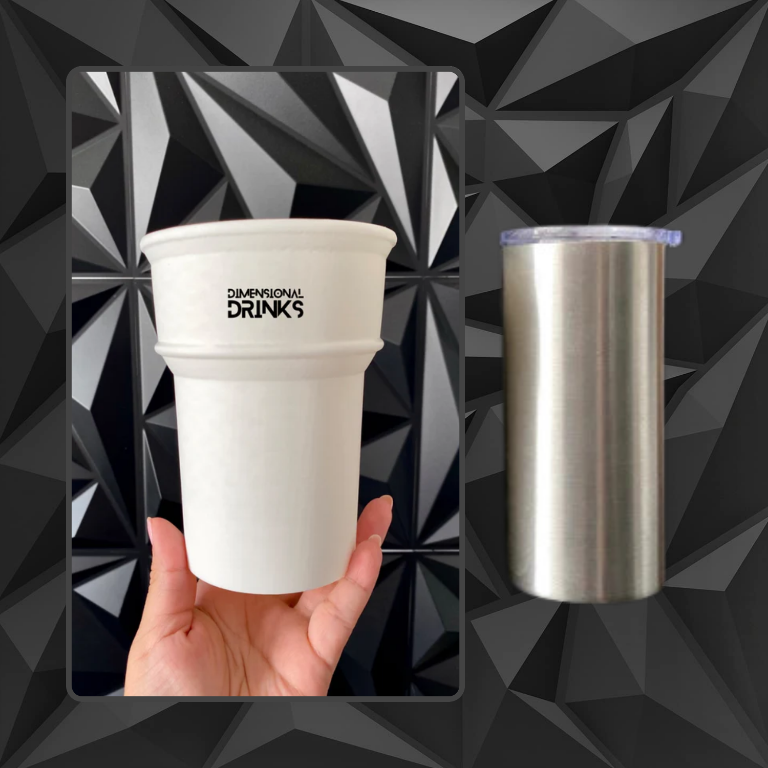 Dimensional Drinks | Bundle | Ice Cream Cone + 16oz Tumbler