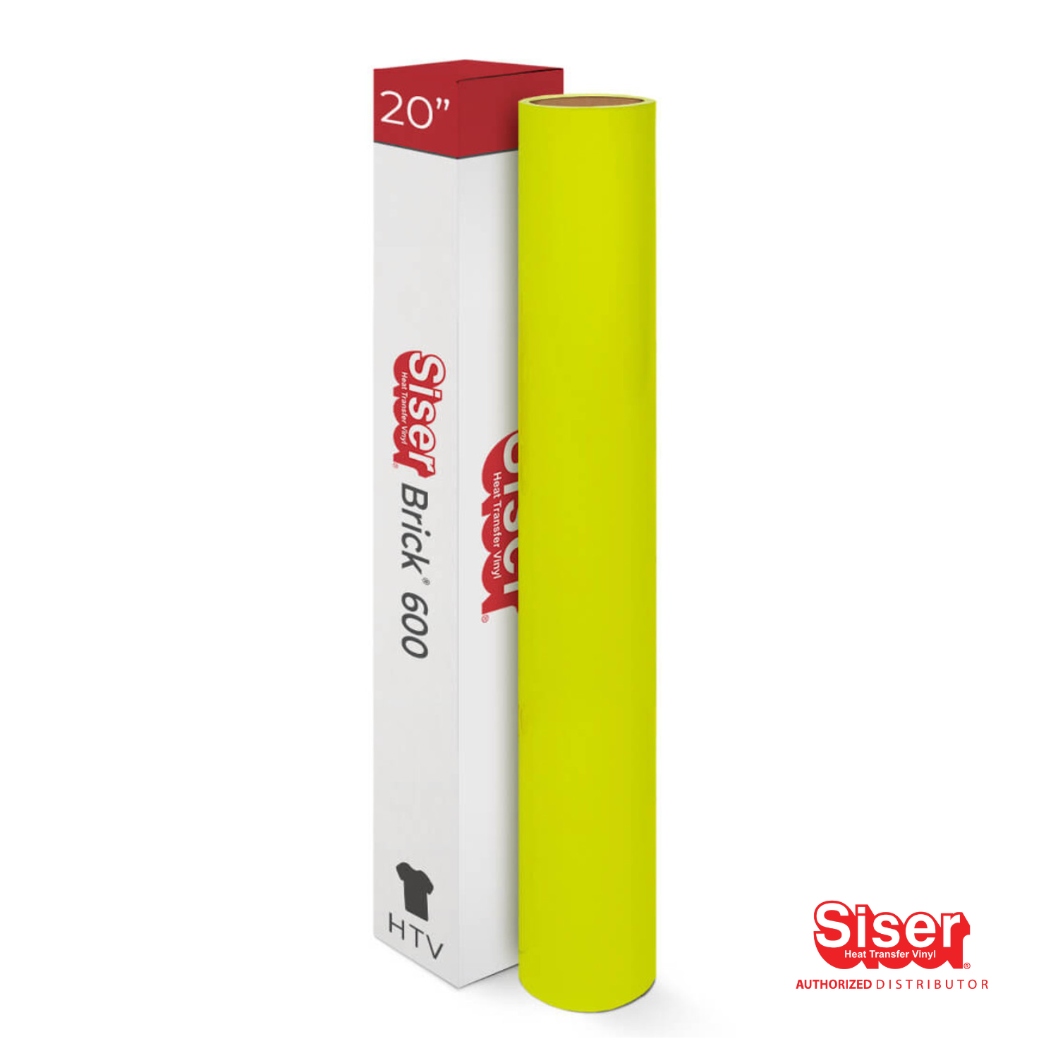 Siser Brick® 600 Vinil Textil Térmico | Fluorescent Yellow | Ancho 20"