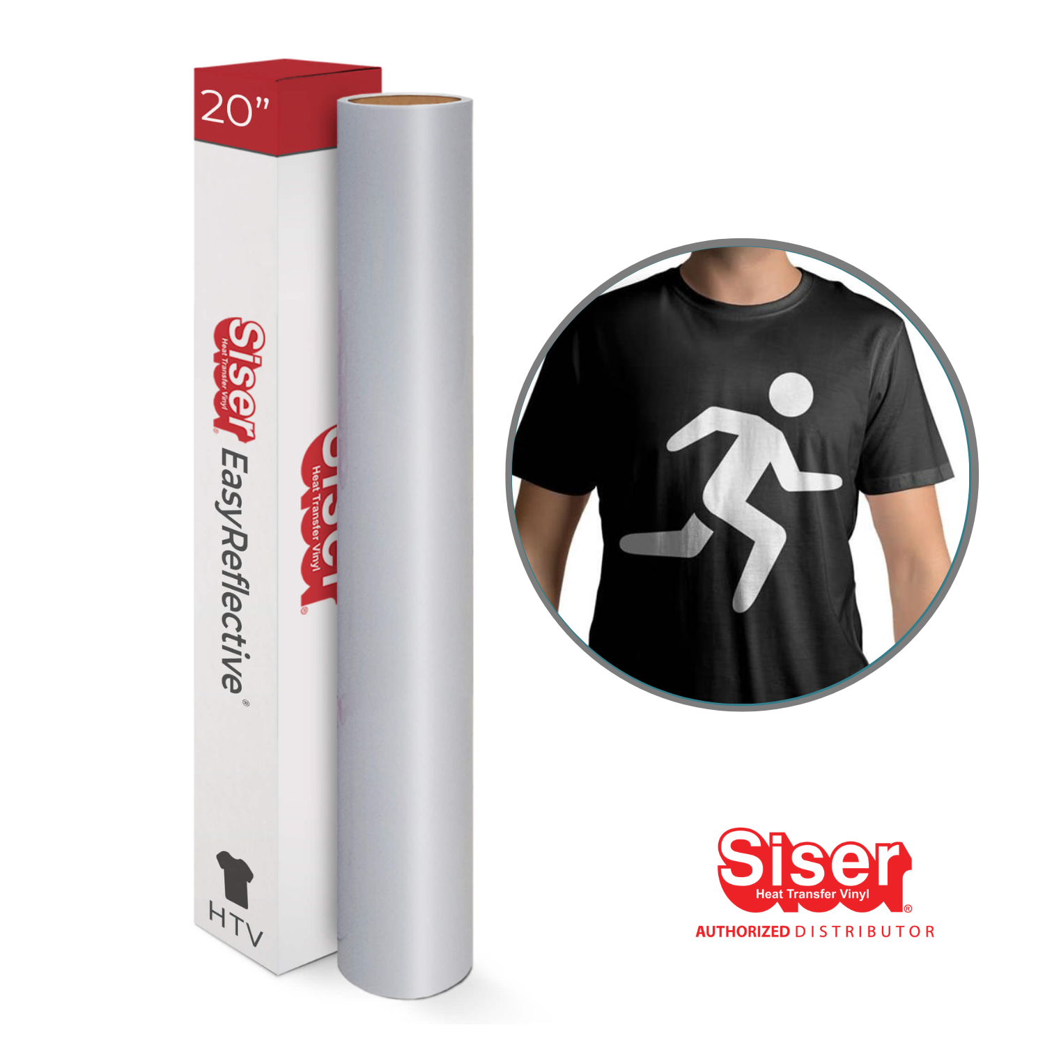 Siser EasyReflective® Vinil Textil Térmico | Reflectivo Gris 12"